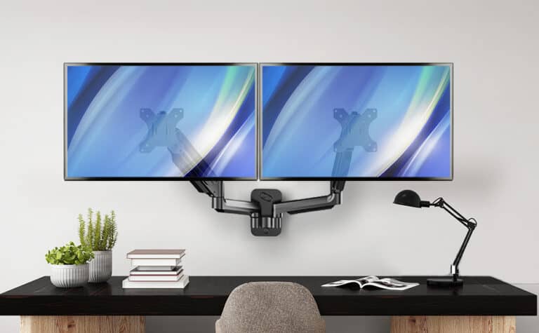 How To Fit Two Monitors On A Small Desk (10 Easy Hacks)